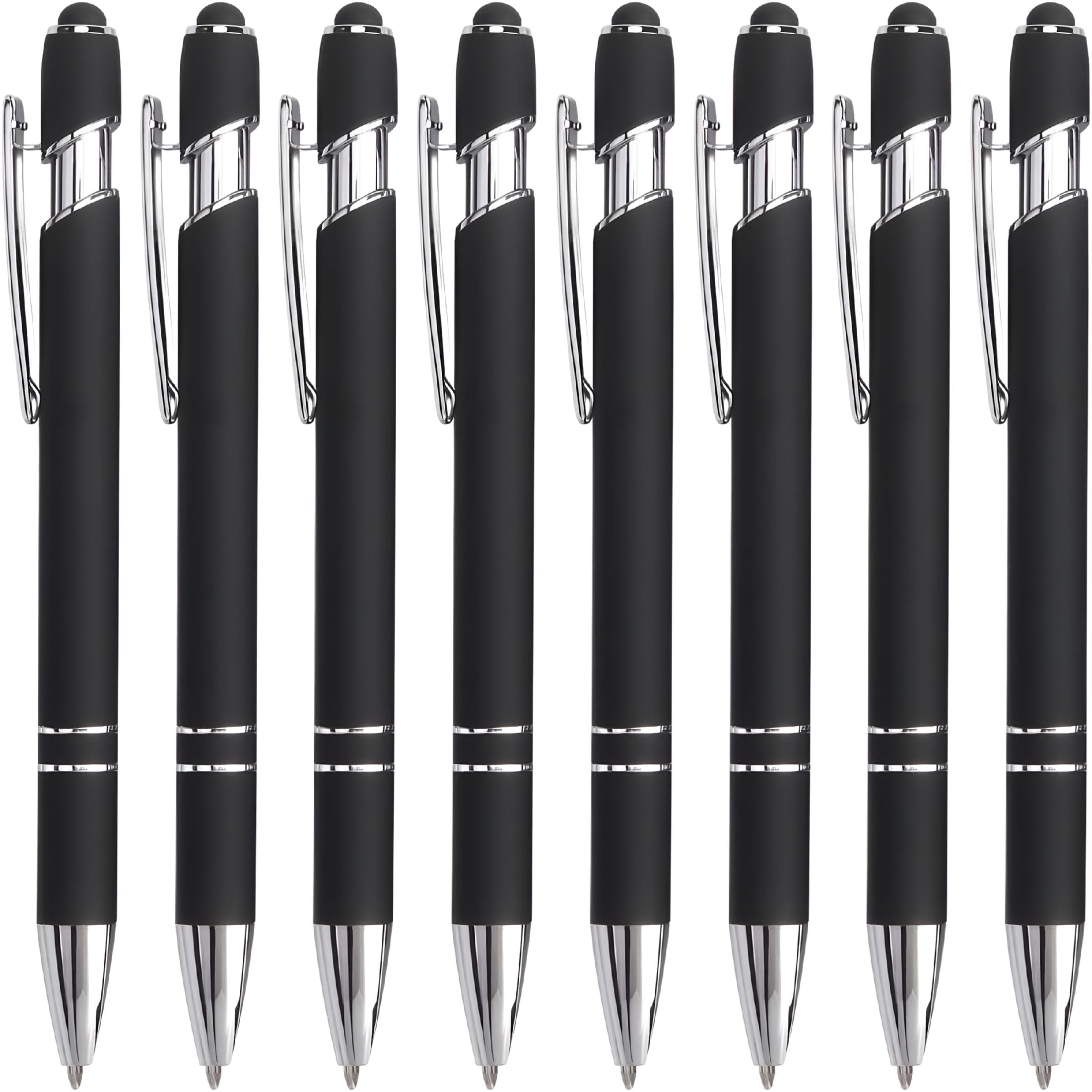 CCOCC 6 /8 Pack Ballpoint Pen 2-in-1 Stylus Retractable Ballpoint Pen ...
