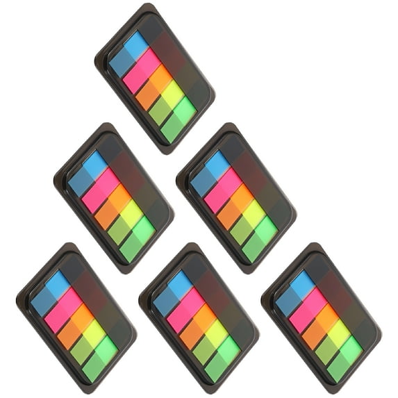 CCOCC 6 Boxes of Book Tabs Annotating Books Divider Tabs Fluorescent Page Tabs Book Reading Page ...