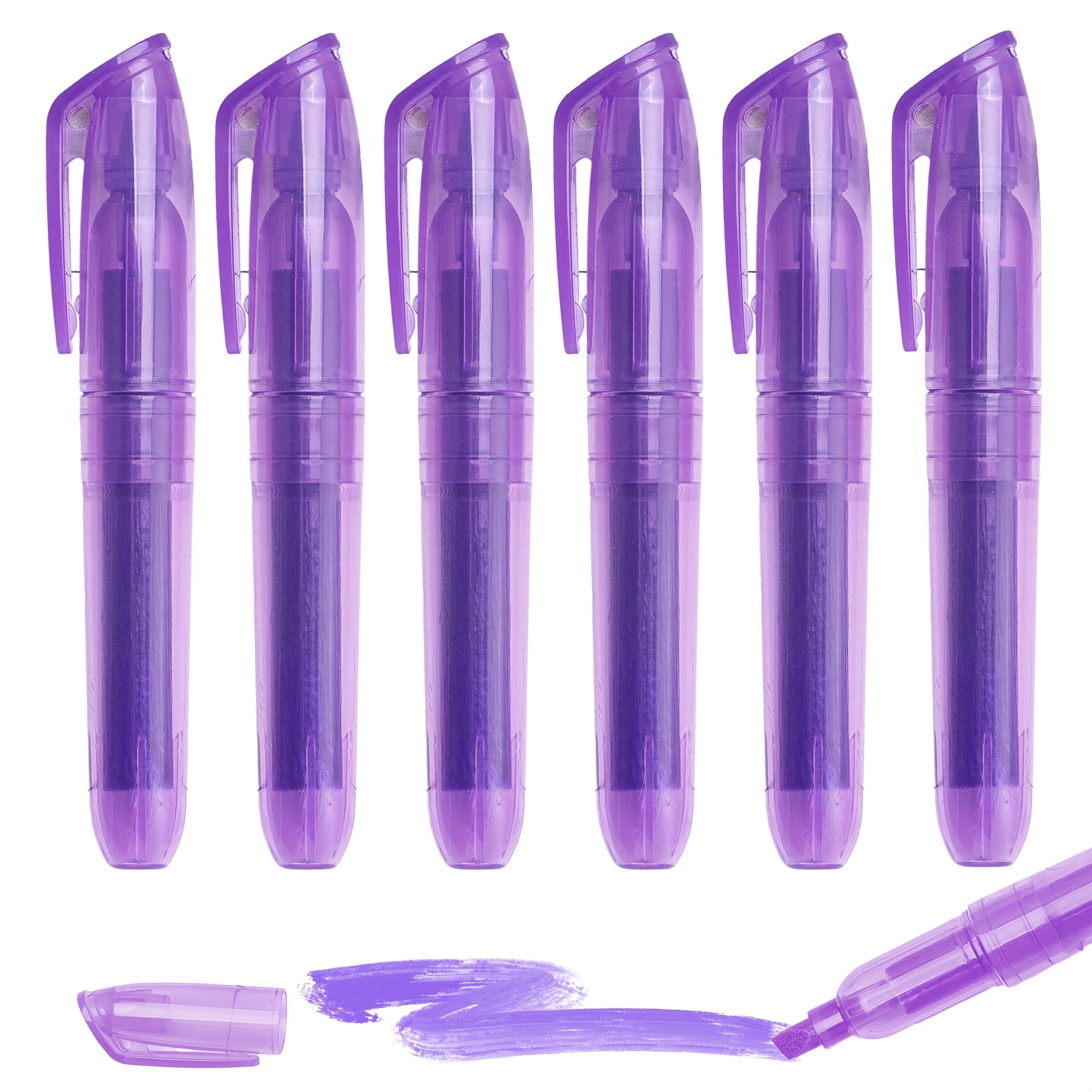 CCOCC 6 Count Highlighter,Light Portable Purple Highlighter,Textbook ...