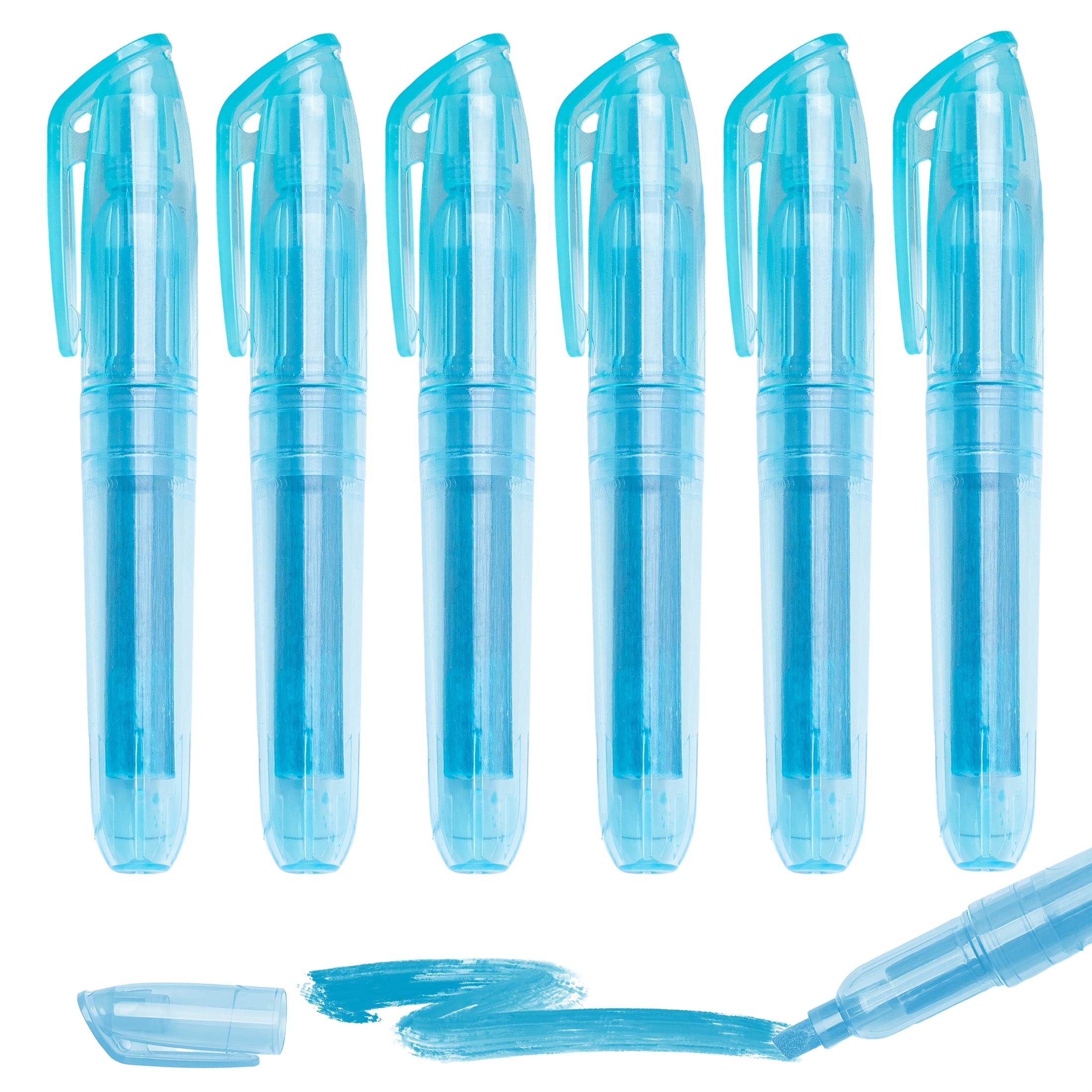 CCOCC 6 Count Highlighter,Smooth Tip Blue Highlighters,Office Highlight ...
