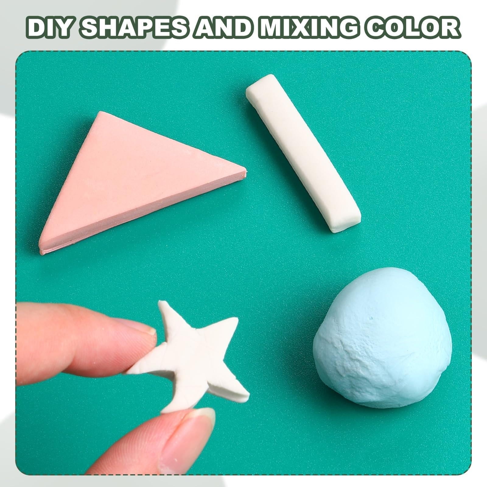 CCOCC 6 Pack Kneaded Eraser Colored Kneaded Erasers Moldable Eraser ...