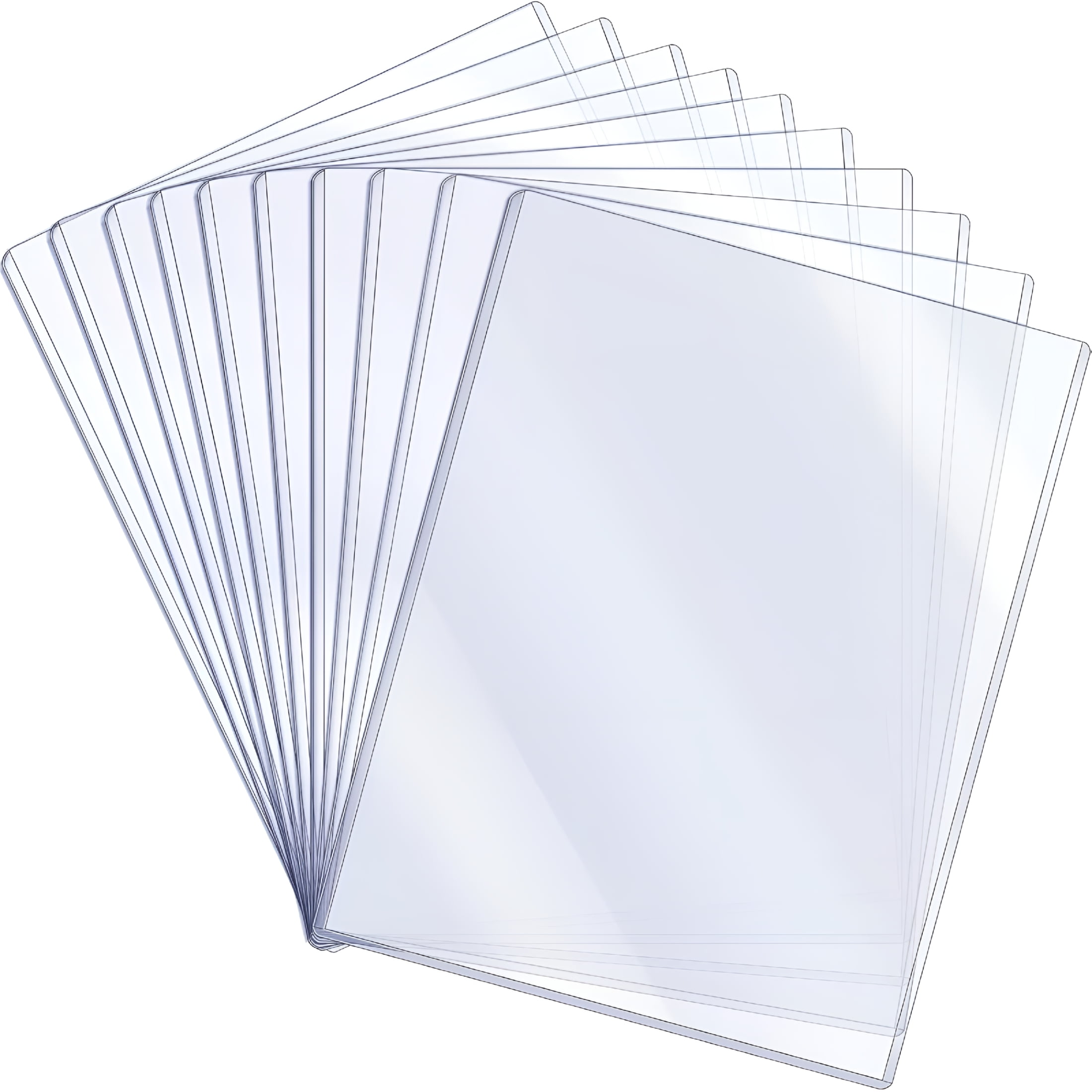CCOCC 6 Pcs 8.5 x 11'' Rigid Print Protectors Clear Rigid Plastic Paper ...
