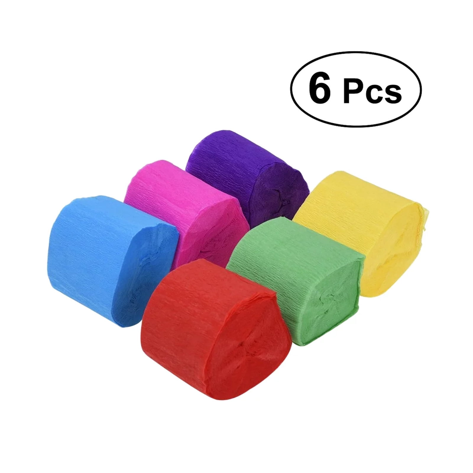 CCOCC 6 Pcs Crepe Paper,Party Colorful Streamers Decoration for ...