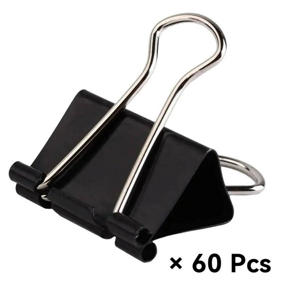 ACCO Small Binder Clips, Black, 12 Count (A7072020) - Walmart.com