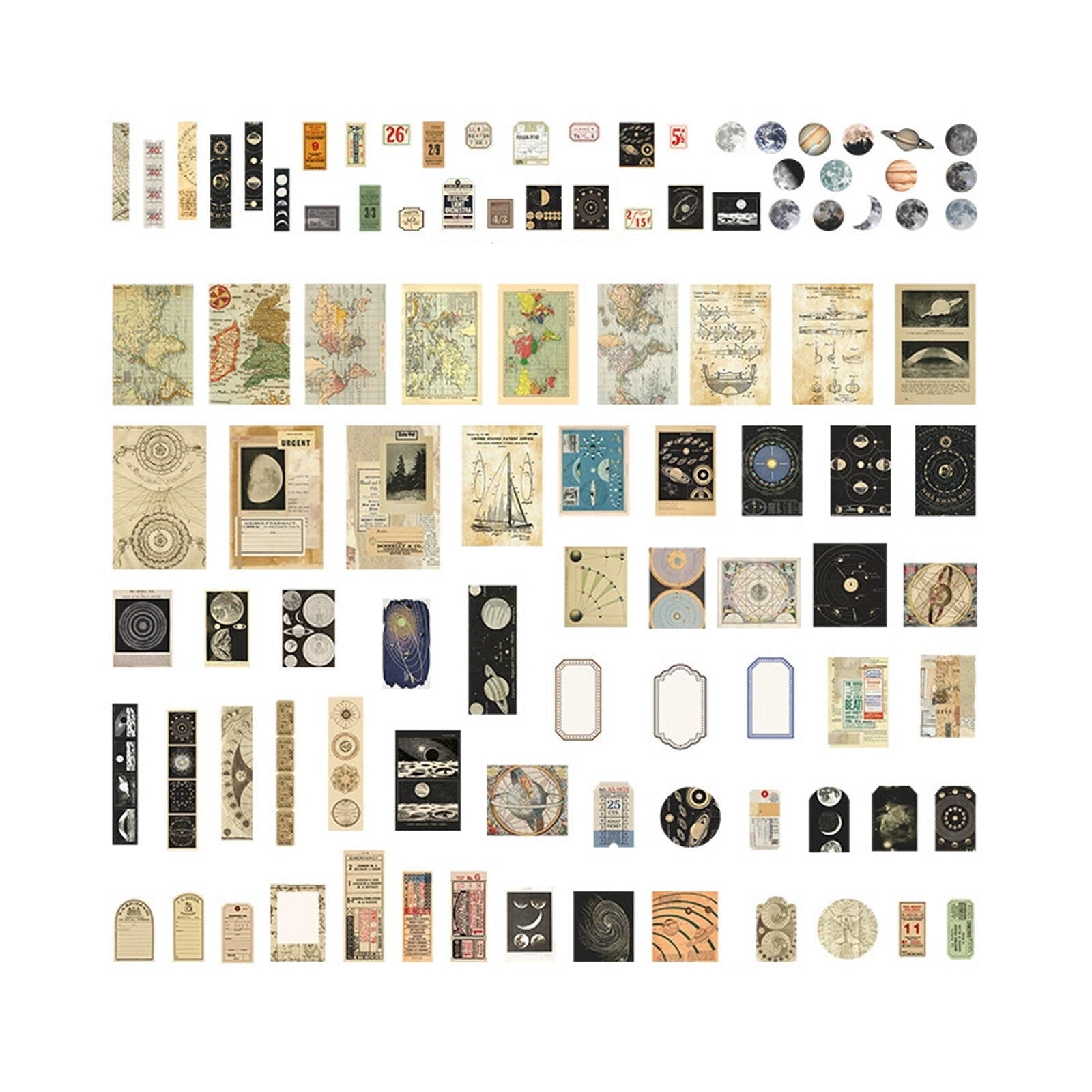 CCOCC 600 Pcs Cute Stickers,Creative Diy Funny Stickers,Vintage Craft ...