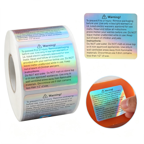 CCOCC 600Pcs Wax Melt Warning Labels Candle Warning Stickers for ...