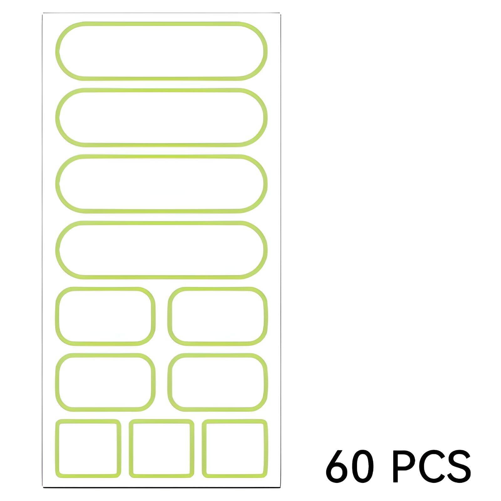 CCOCC 60Pcs Name Tags,Writable Surface Sticker Labels,Quick Update Name ...