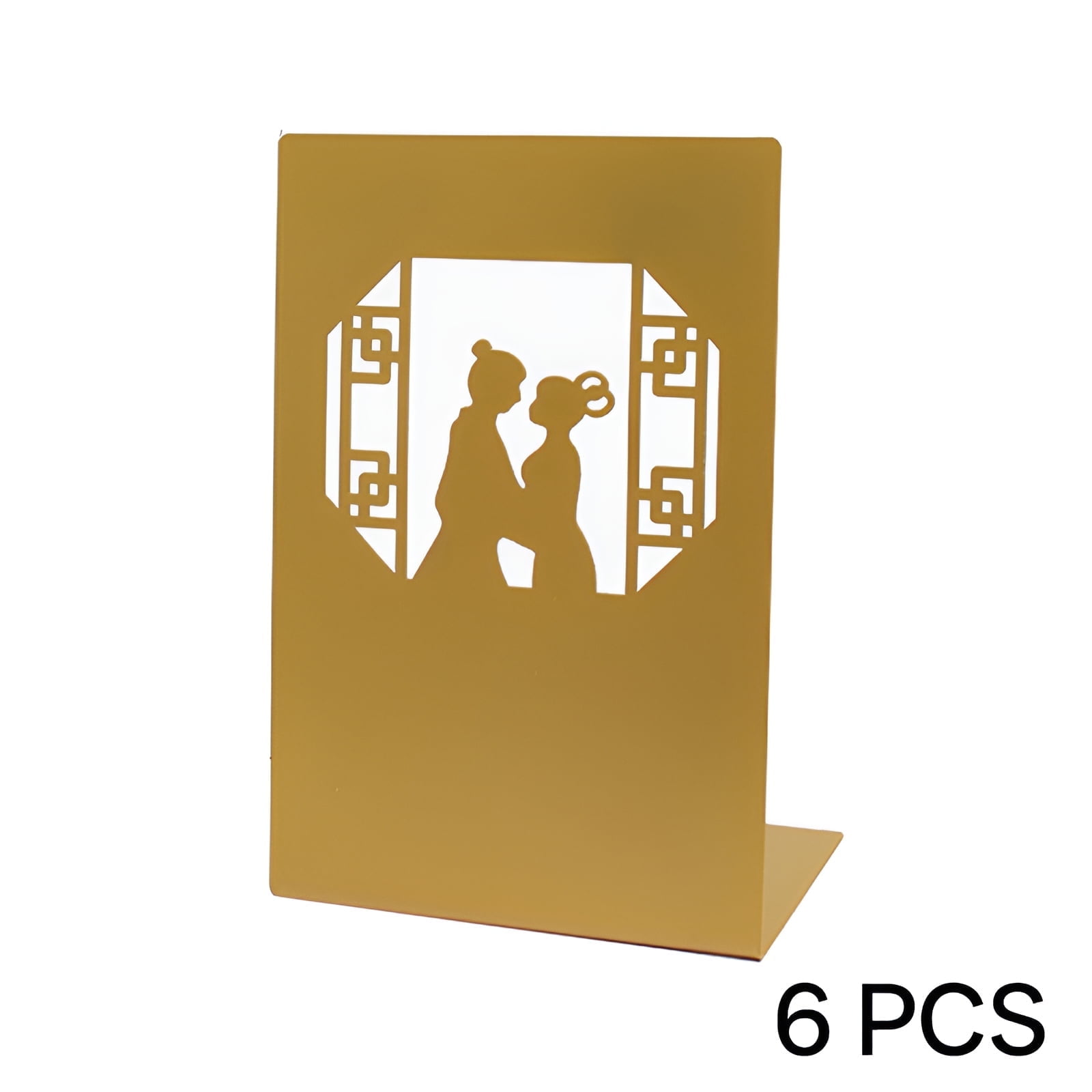 CCOCC 3Pairs Book Ends,Premium Metal Book Ends for Shelves,Bookends for ...