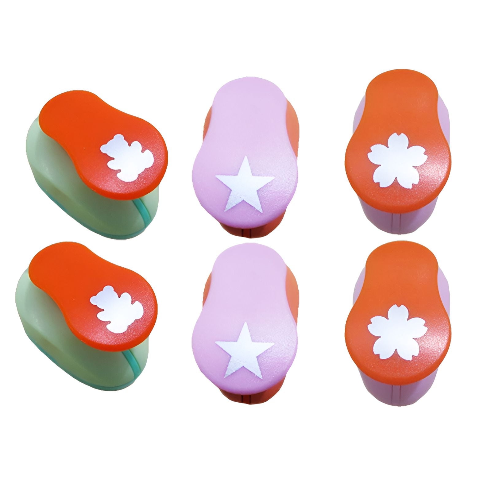 CCOCC 6Pcs Hole Punch,Handy Shape Space-Saving Layout Small Hole Punch,Refined Blade Straight ...