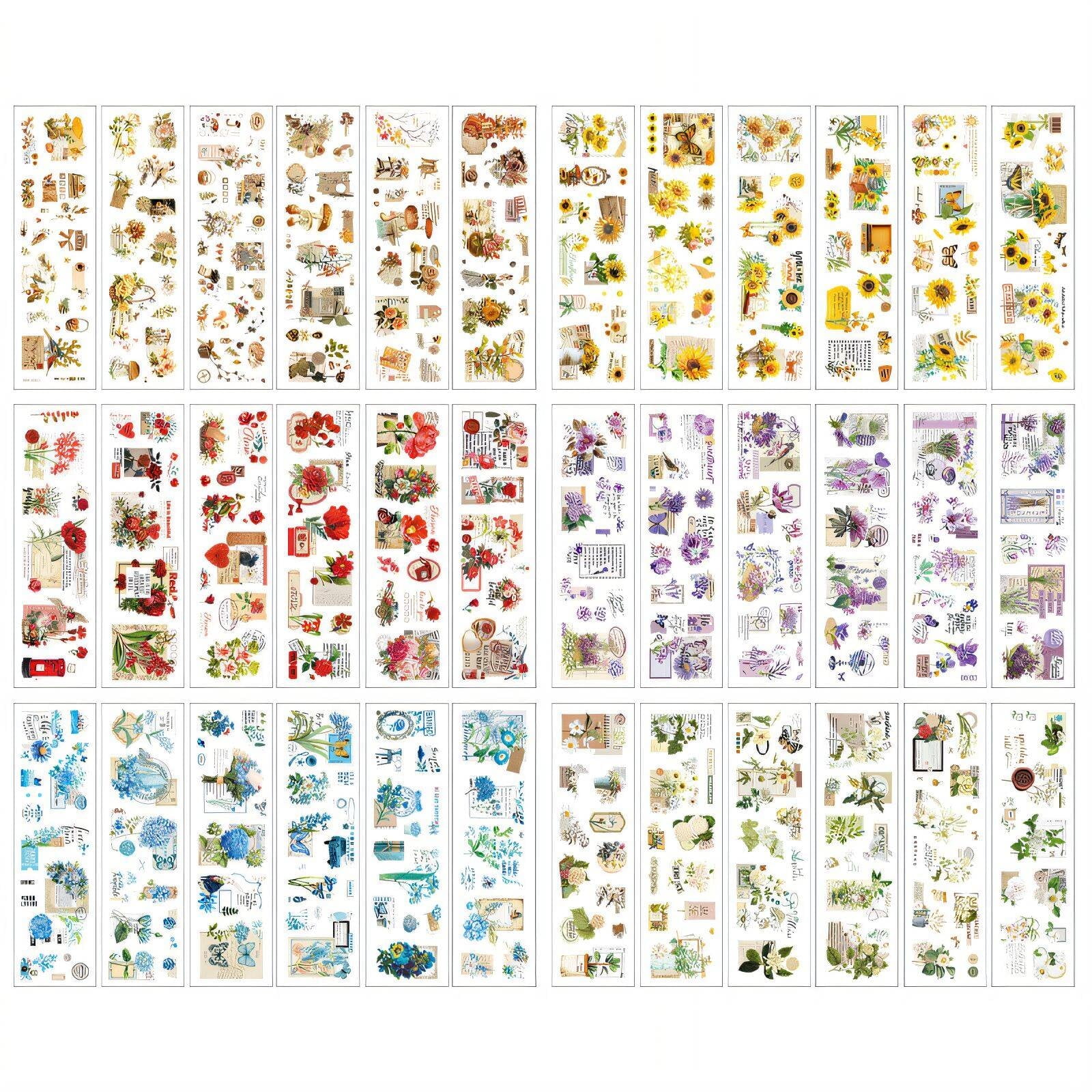 CCOCC 36Pcs Scrapbook Stickers,Card Decoration Scene Stickers,Adult ...