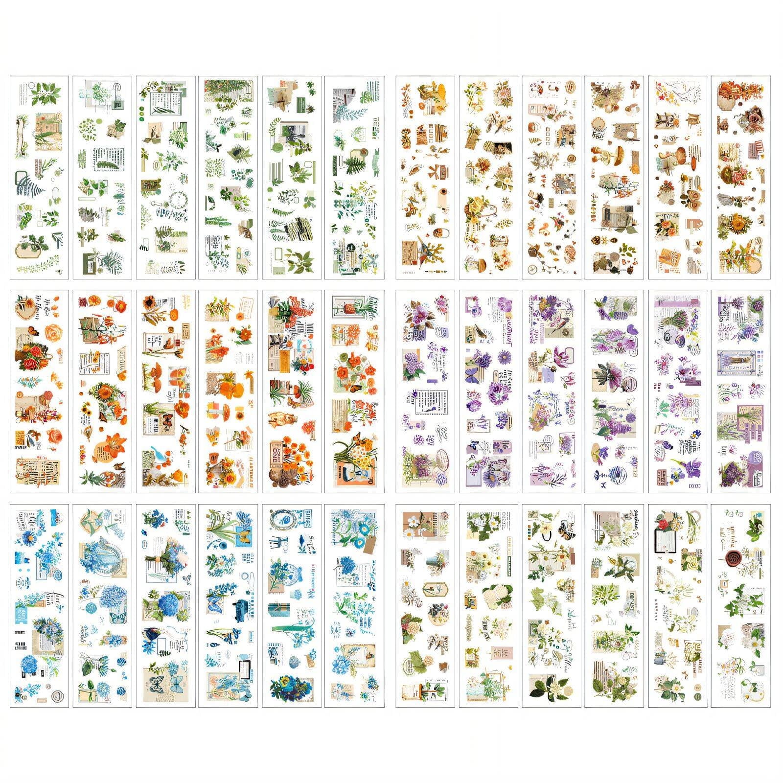 CCOCC 36Pcs Scrapbook Stickers,Diy Projects Scene Stickers,Adult ...