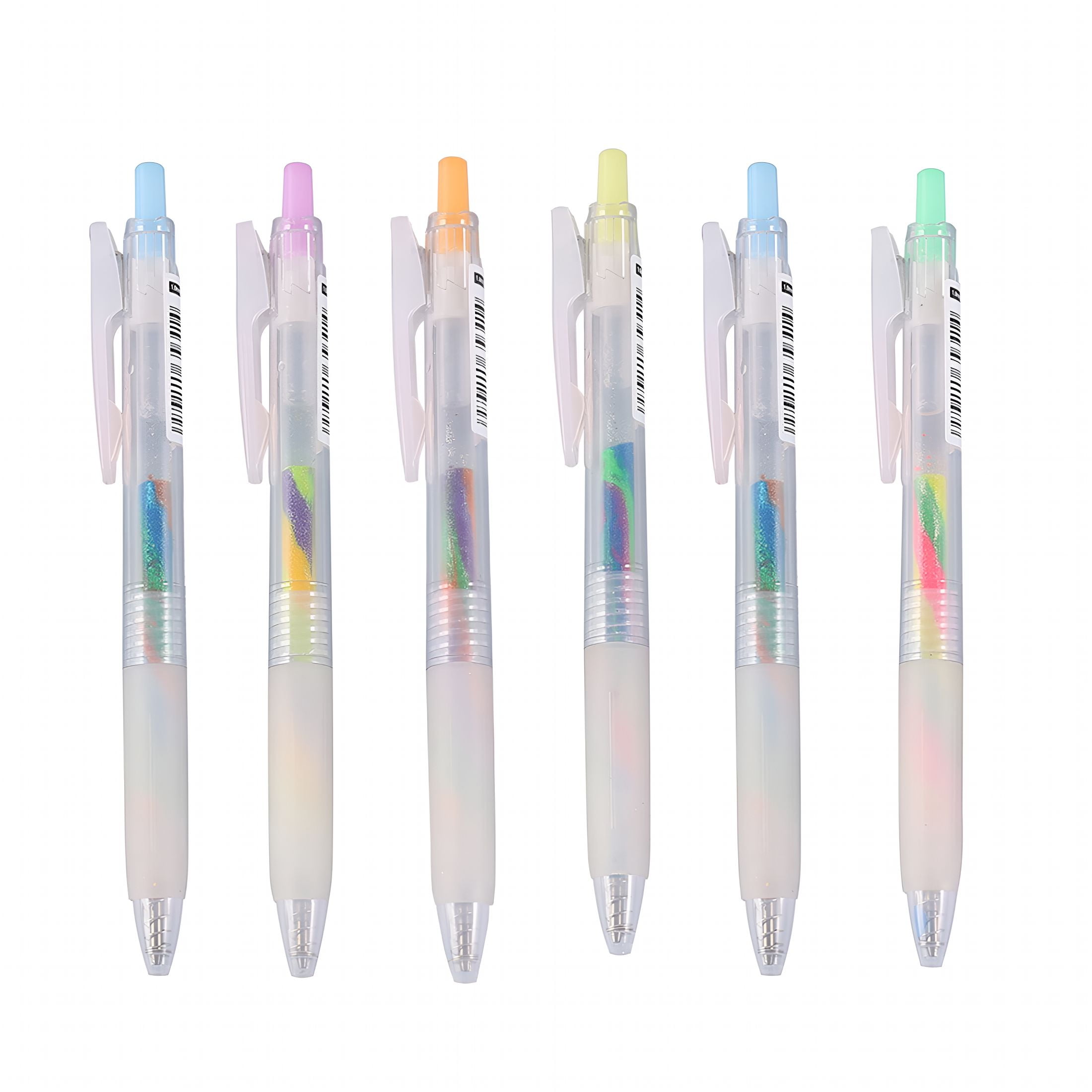 CCOCC 6Pcs/Set Glitter Gel Pens Smooth Writing Vibrant Colors Rainbow ...