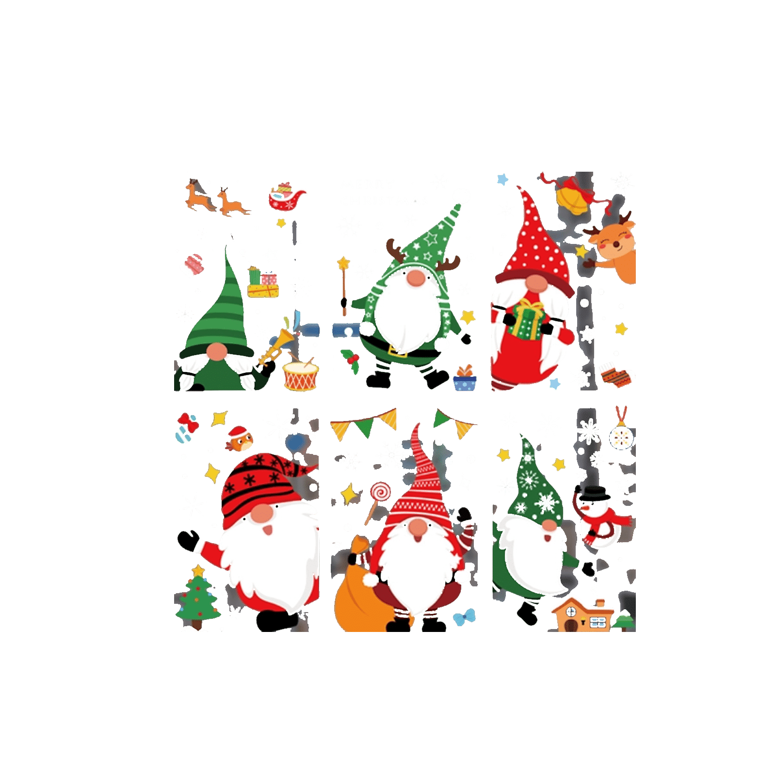 CCOCC 6Pcs Wall Decals Delicate Window Stickers Child Friendly Window ...