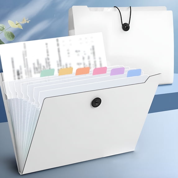 CCOCC 8 Pocket Accordion File Folder, Letter/A4 Size Expanding ...