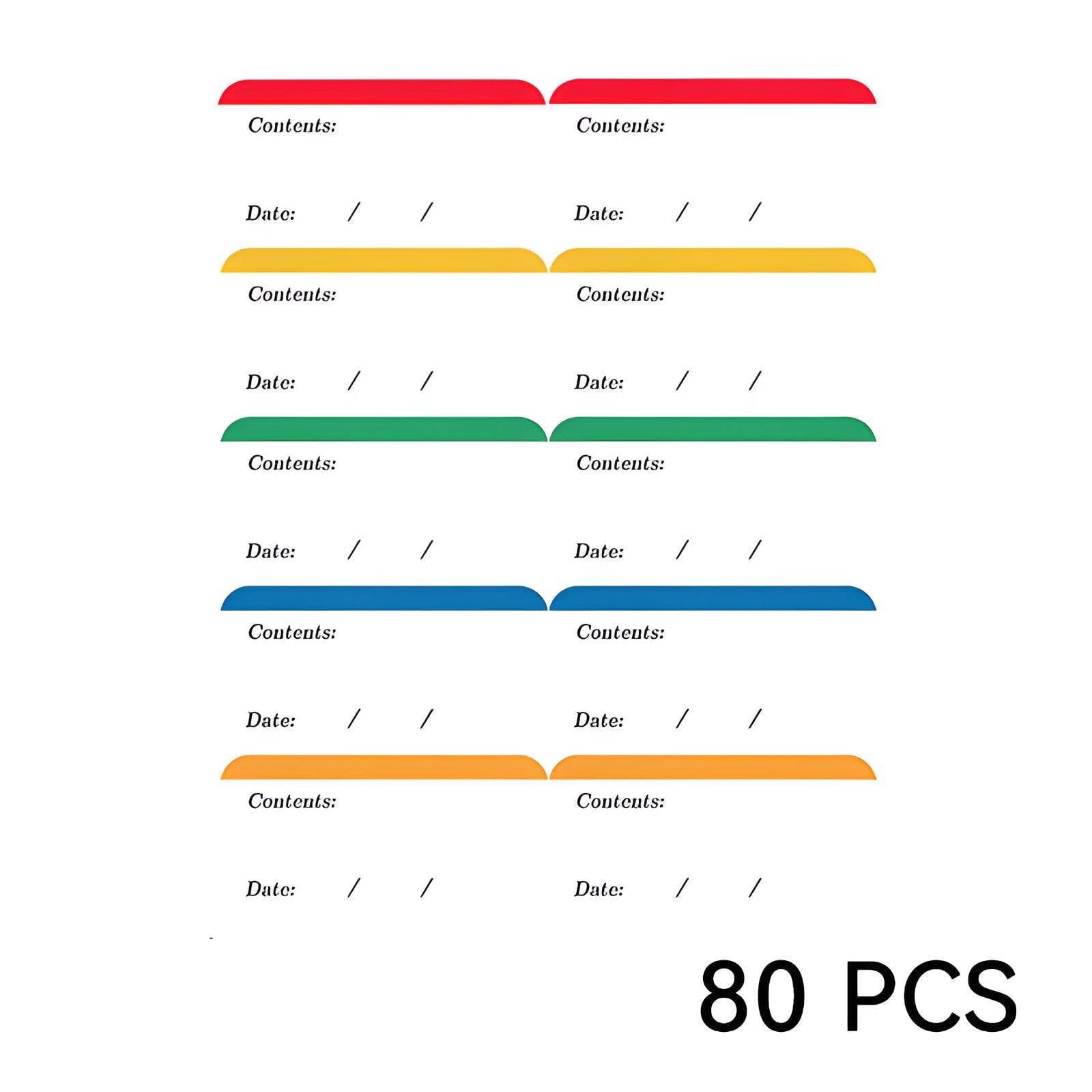 CCOCC 80Pcs Name Tags,Writable Surface Sticker Labels,Easy Update Name ...