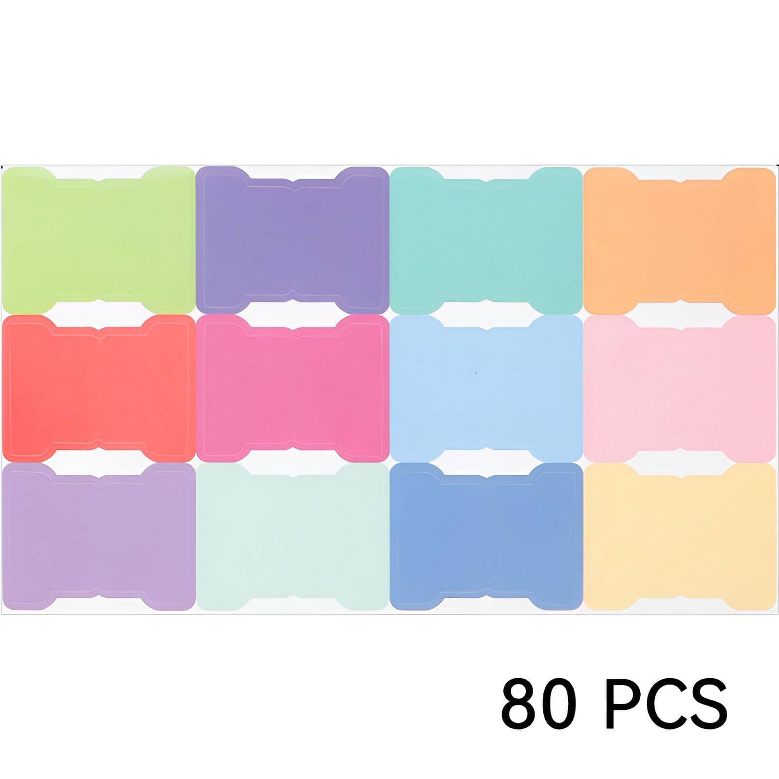 CCOCC 80Pcs Name Tags,Writable Surface Sticker Labels,Easy Updates Name ...