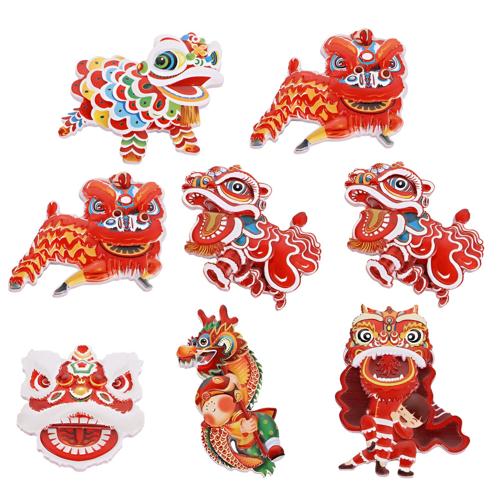 CCOCC 8Pcs Fridge Magnets,Perfect New Year Gift Refrigerator Magnets ...
