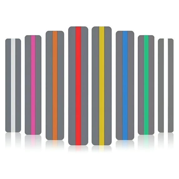 CCOCC 8Pcs Reading Guided Strips Highlighter Line Bookmark Visual Aids ...