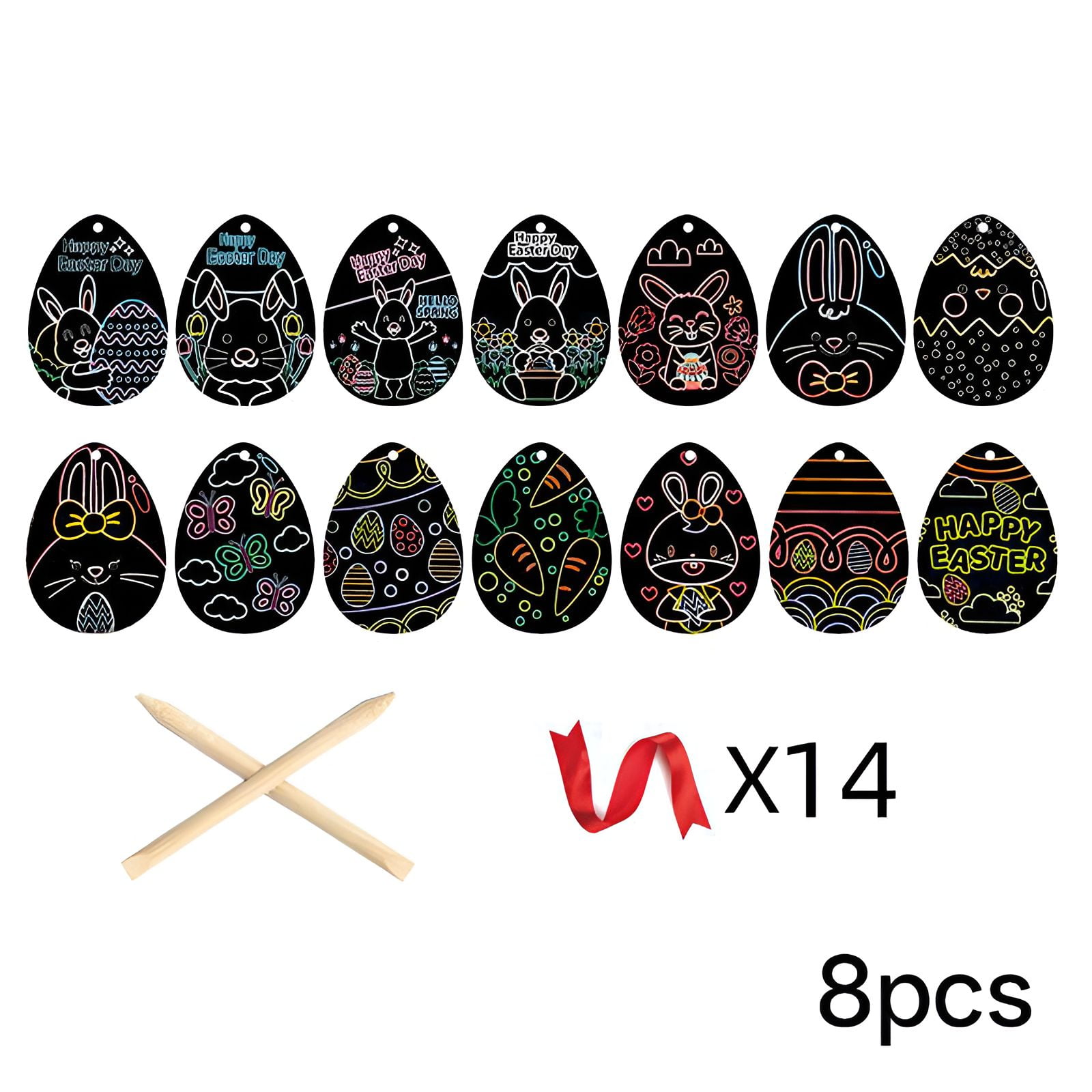 CCOCC 8Pcs Scratch Art Kit,Unlimited Creativity Scratch Paper for Kids ...