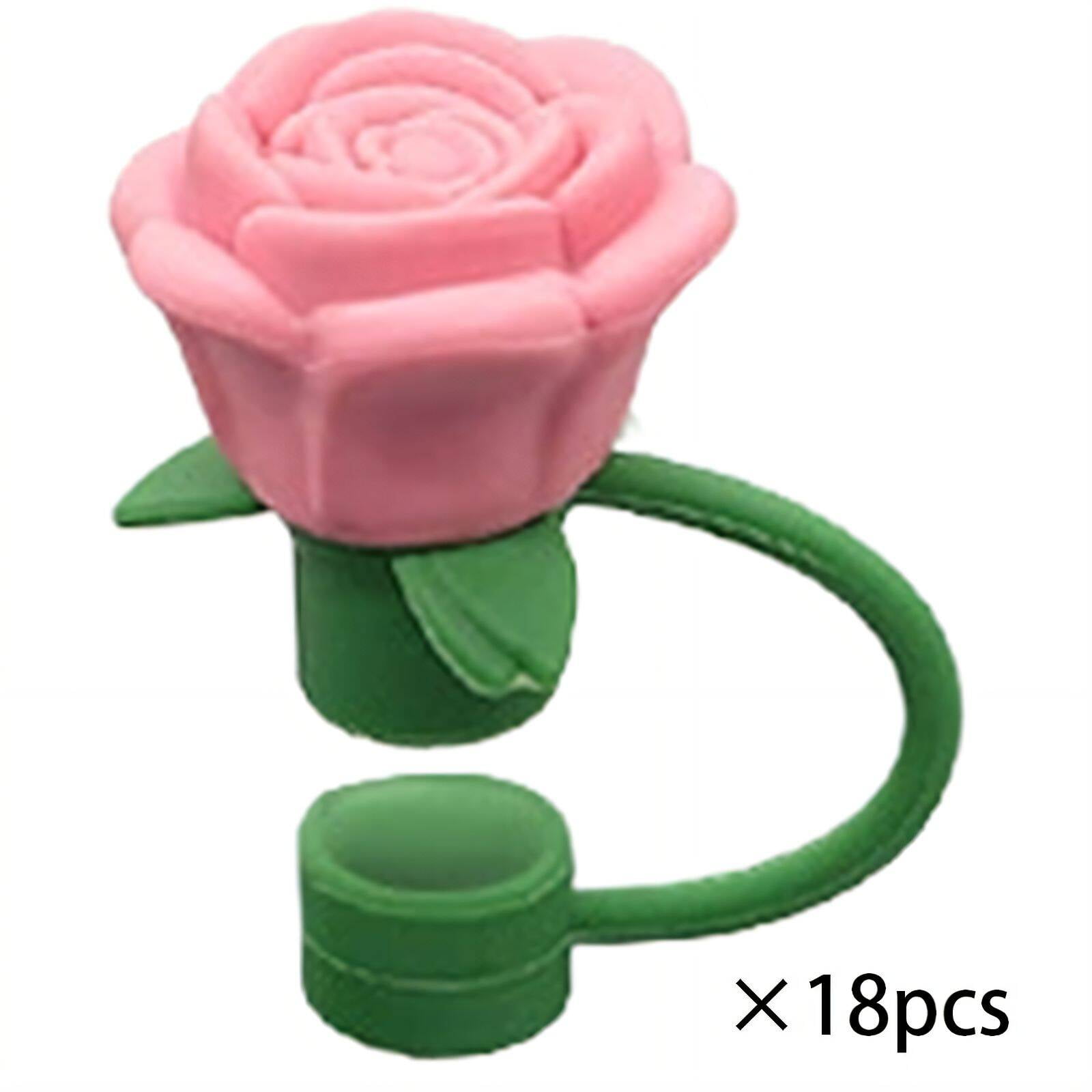 CCOCC 8Pcs Straw Toppers Sports Drinks Straw Covers Smooth and ...