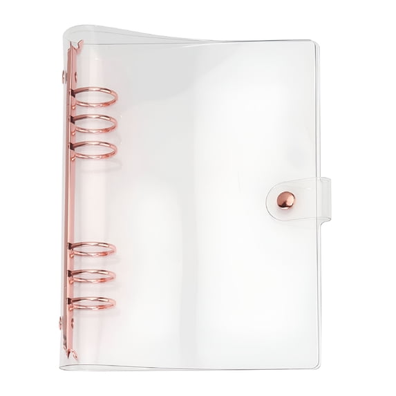 CCOCC A5 Binder Transparent Binder Notebook Cover - Refillable,Snap ...