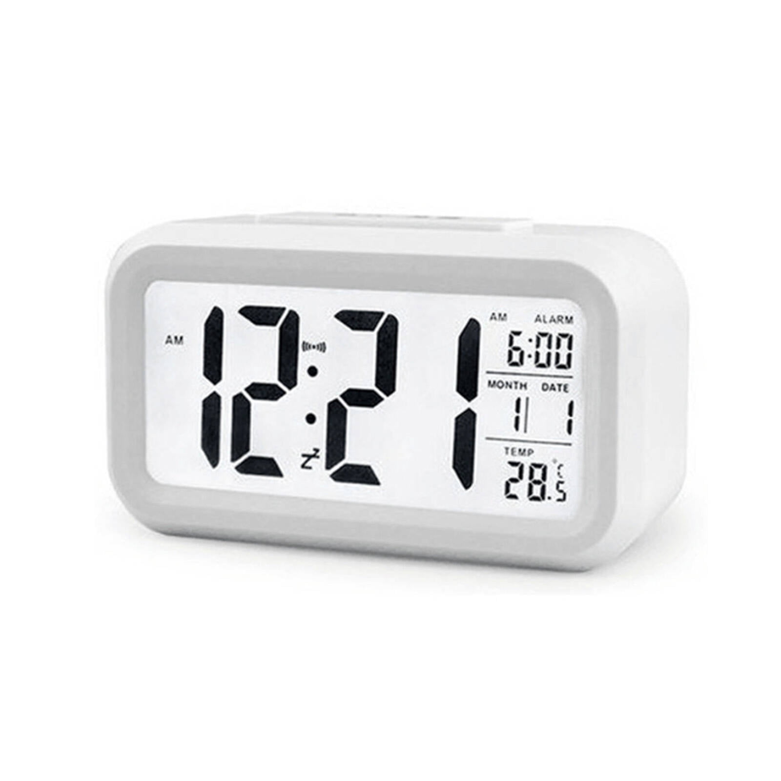 CCOCC Alarm Clock,Clear LCD Digital Clock for Easy Reading,Adjustable ...