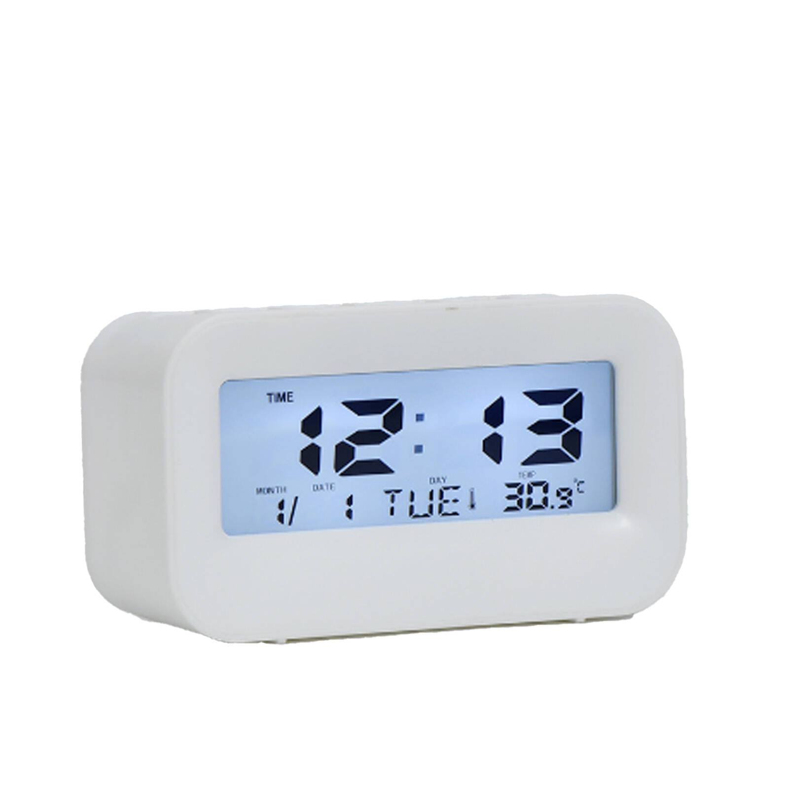 CCOCC Alarm Clock,Clear LCD Digital Clock with Timer Function,Loud Bedside Clock with Snooze and ...