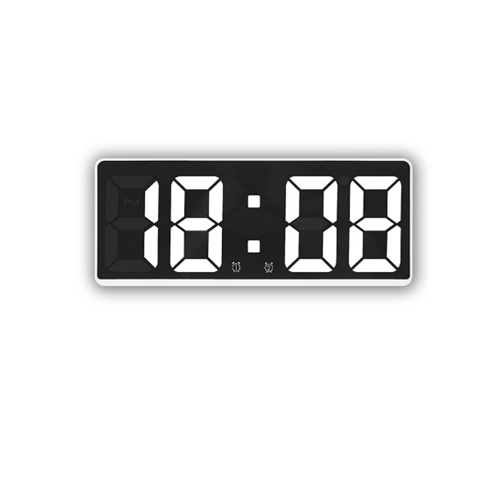 CCOCC Alarm Clock,Compact Dual Display Digital Clock with Sound ...
