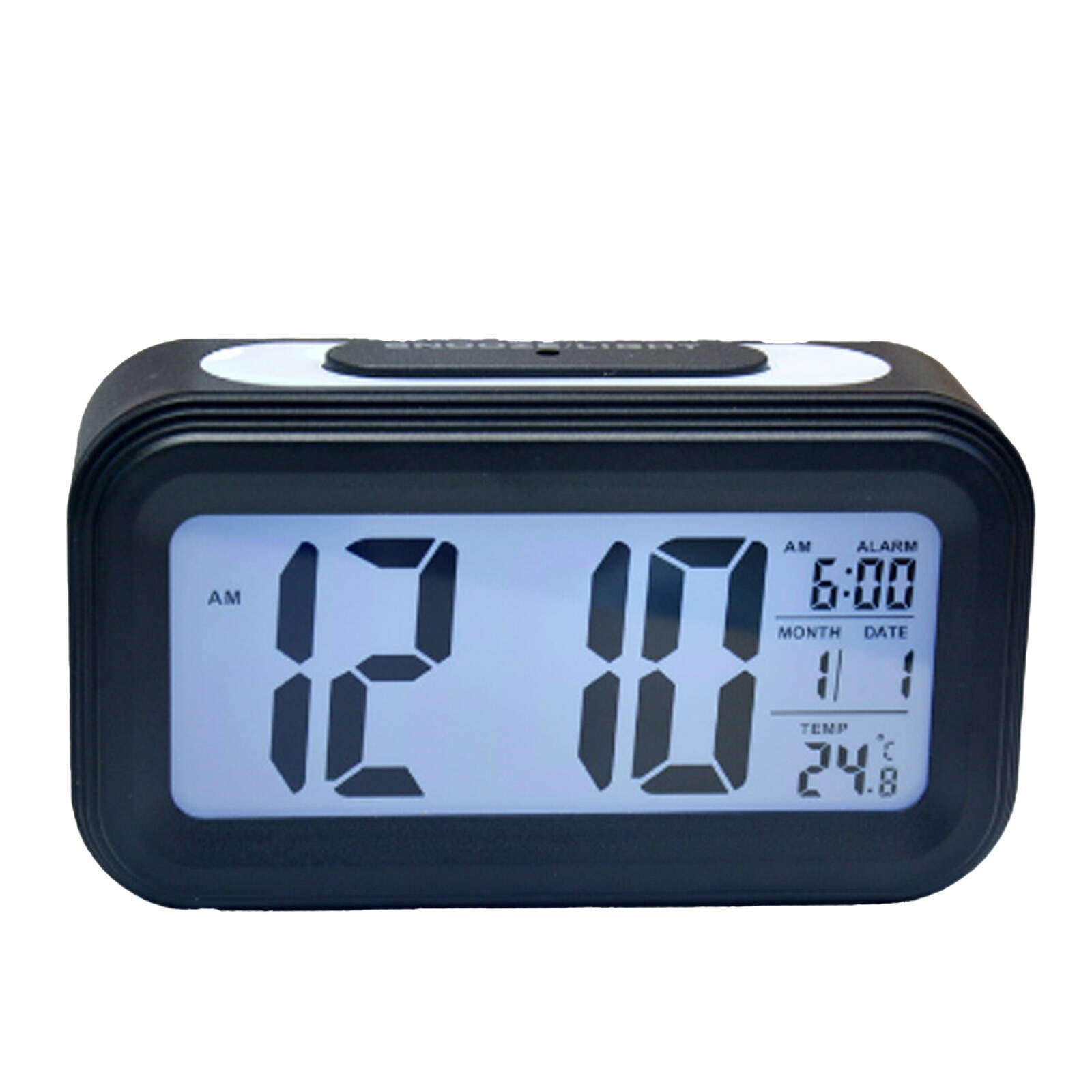 CCOCC Alarm Clock,Convenient Digital Clock,Practical Bedside Clock with Voice Control & 12/24 ...