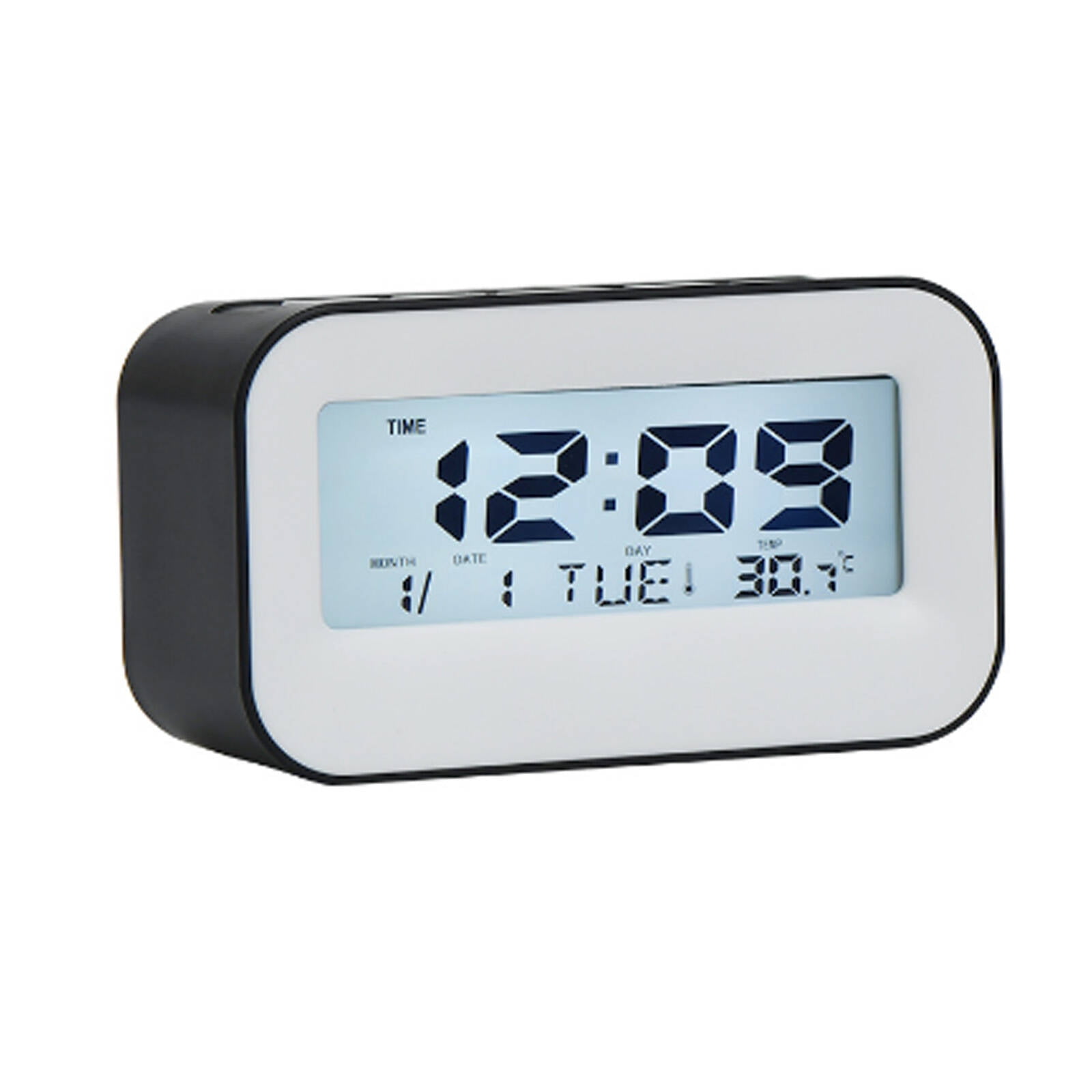 CCOCC Alarm Clock,High-Definition LCD Digital Clock with Timer,Quiet Bedside Clock with 75dB ...