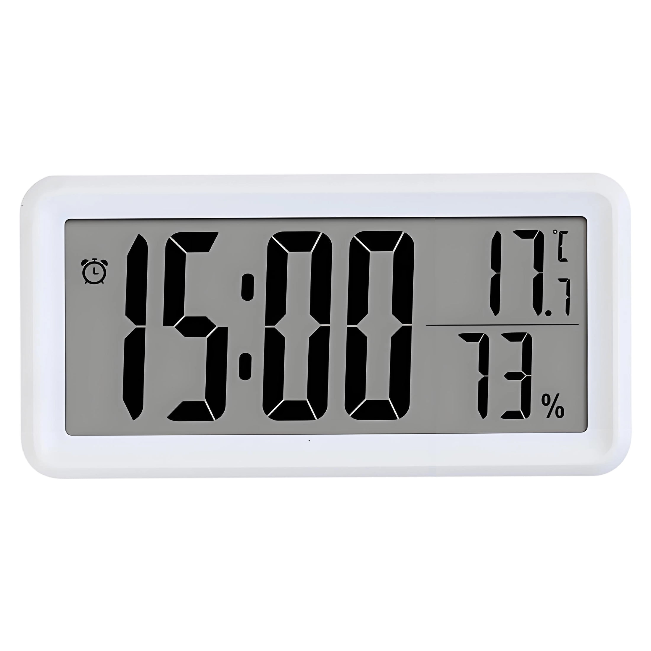 DESIGNICE Multi-Function LCD Digital Alarm Clock - Bedside Clock with ...