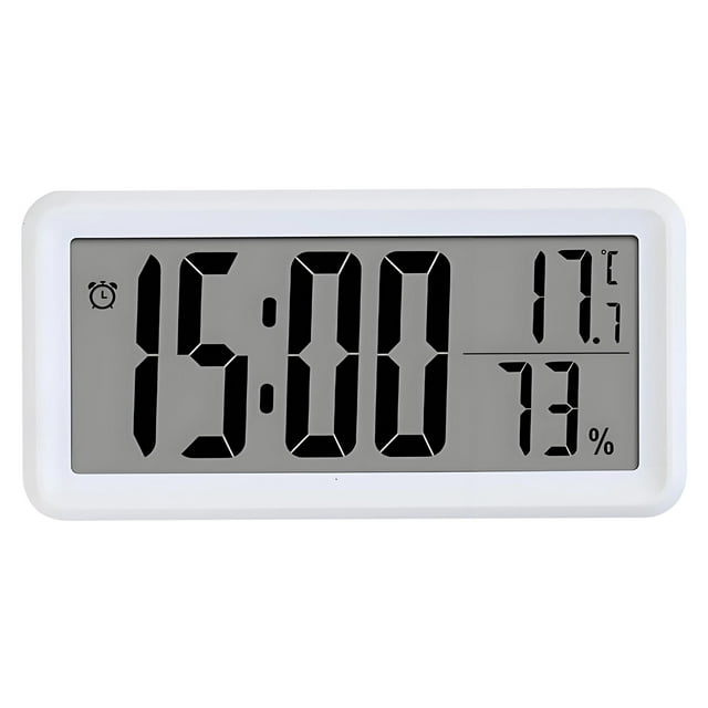 DESIGNICE Multi-Function LCD Digital Alarm Clock - Bedside Clock with ...