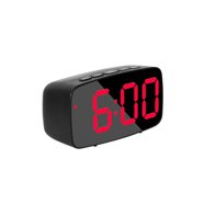 Alarm Clock 4.5" Bedside Analog Alarm Clock for Bedroom Battery ...