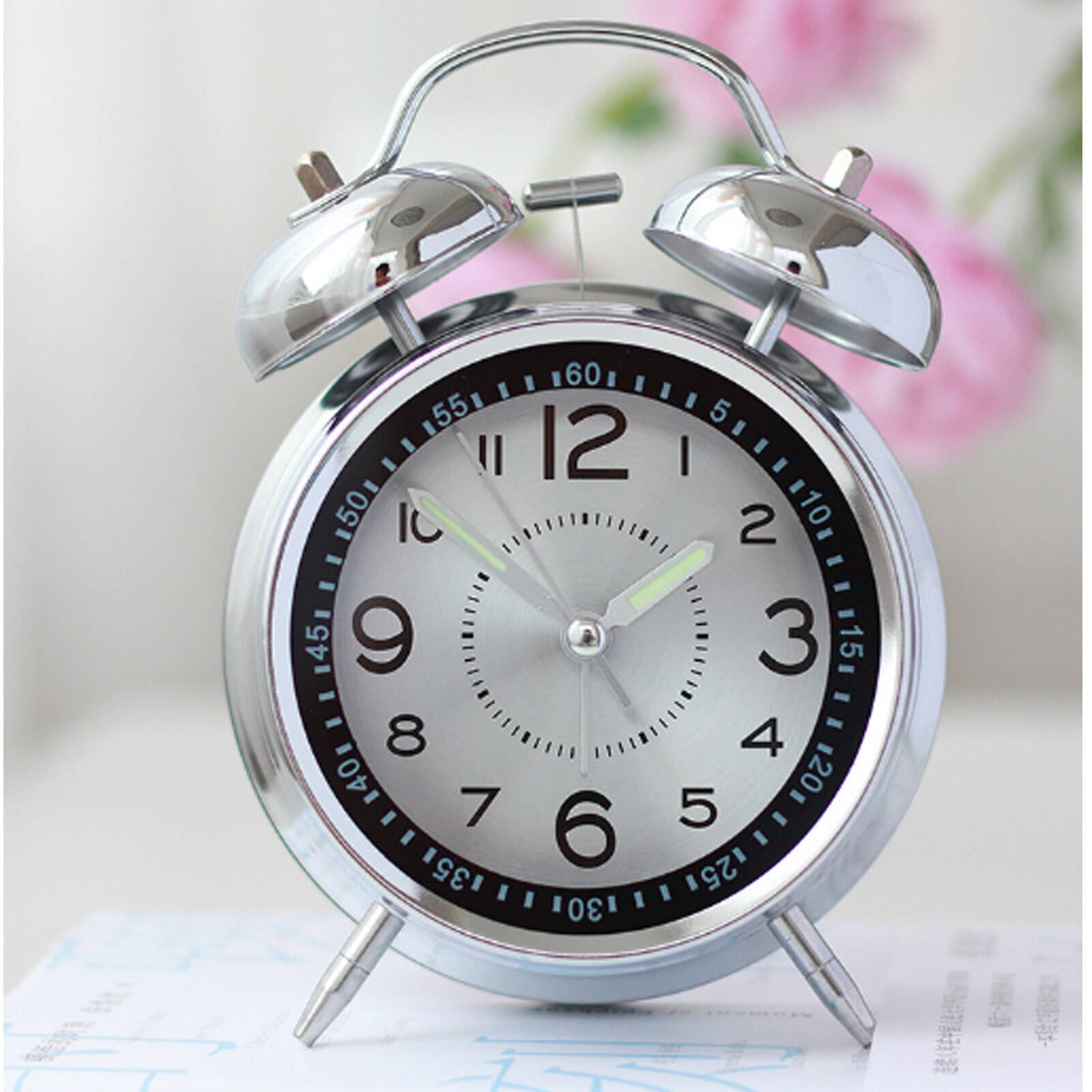 CCOCC Alarm Clock,No-Tick Silent Alarm Clock for Better Sleep,Metal ...