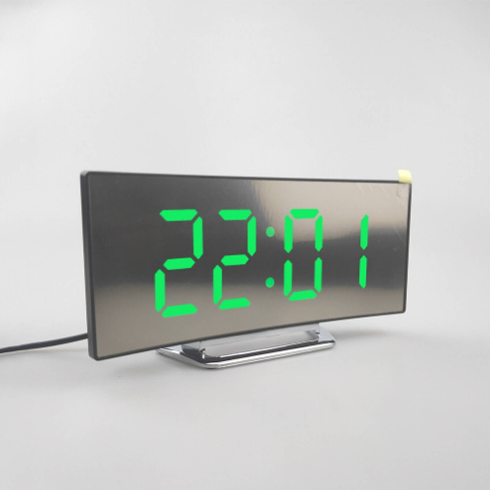 CCOCC Alarm Clock,Reflective Stylish Digital Clock for Bedrooms,Silent Bedside Clock with ...