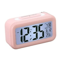 Alarm Clock 4.5" Bedside Analog Alarm Clock for Bedroom Battery ...