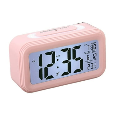 AMIR Silent Non Ticking Alarm Clock with Snooze, Night Light, for Kids ...