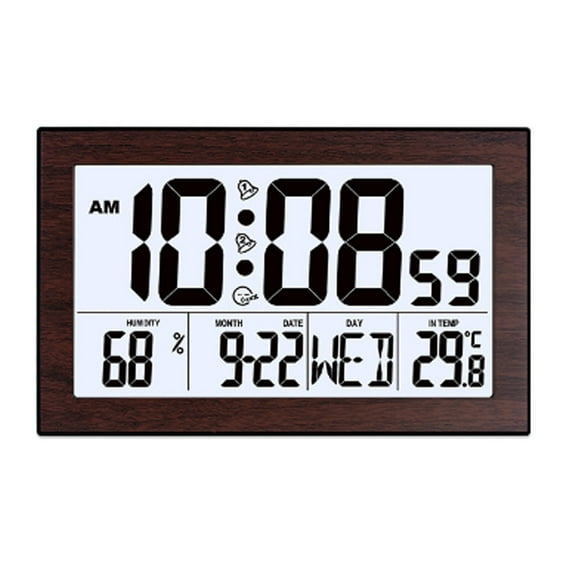 CCOCC Alarm Clock,Snooze-Friendly Digital Clock,Sleek Bedside Clock ...