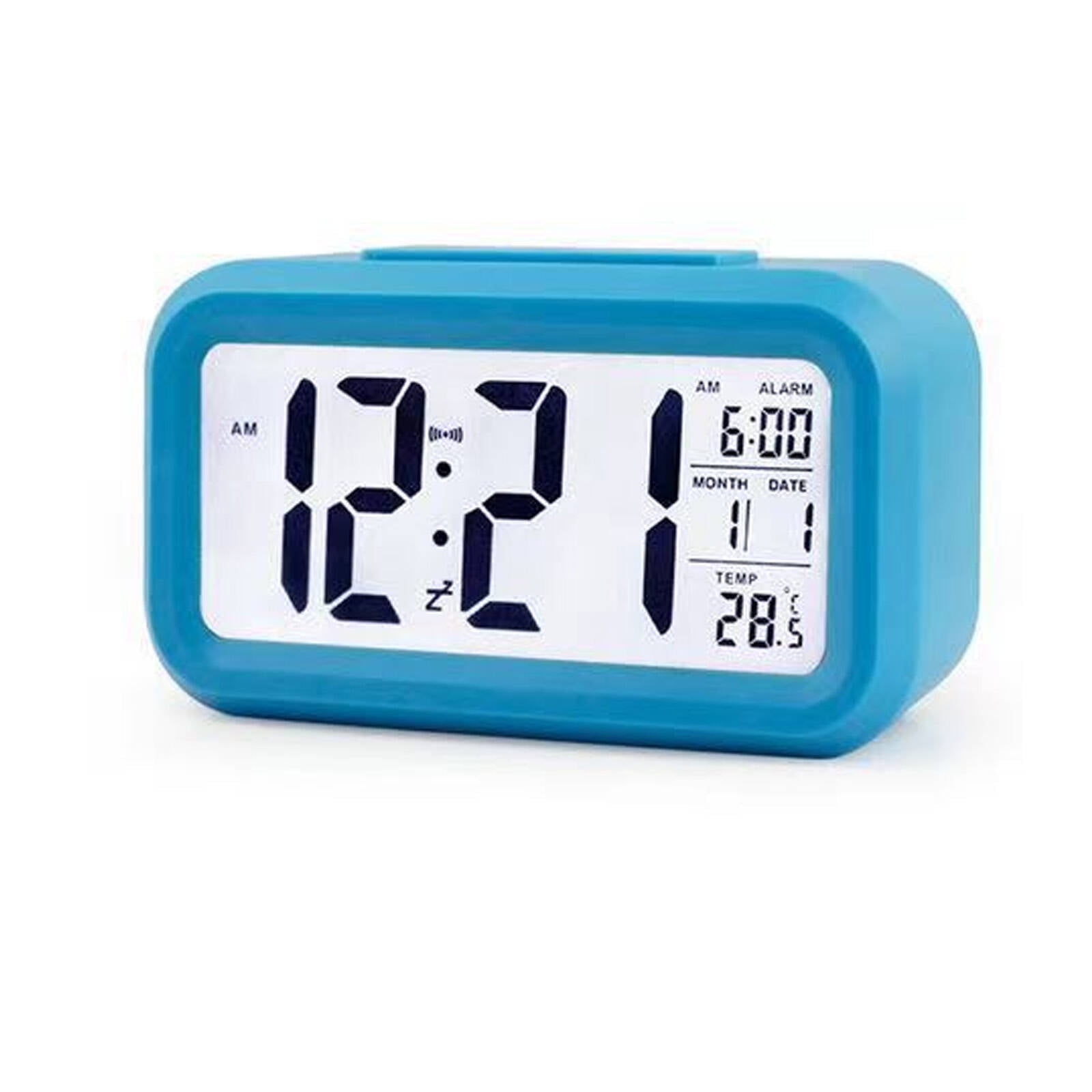 CCOCC Alarm Clock, Voice-Activated Digital Clock with Auto Nightlight and Temperature Display ...