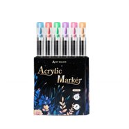Arrtx Acrylic Paint Markers, 15mm Jumbo Felt Tip, 10 Vibrant Colors for ...