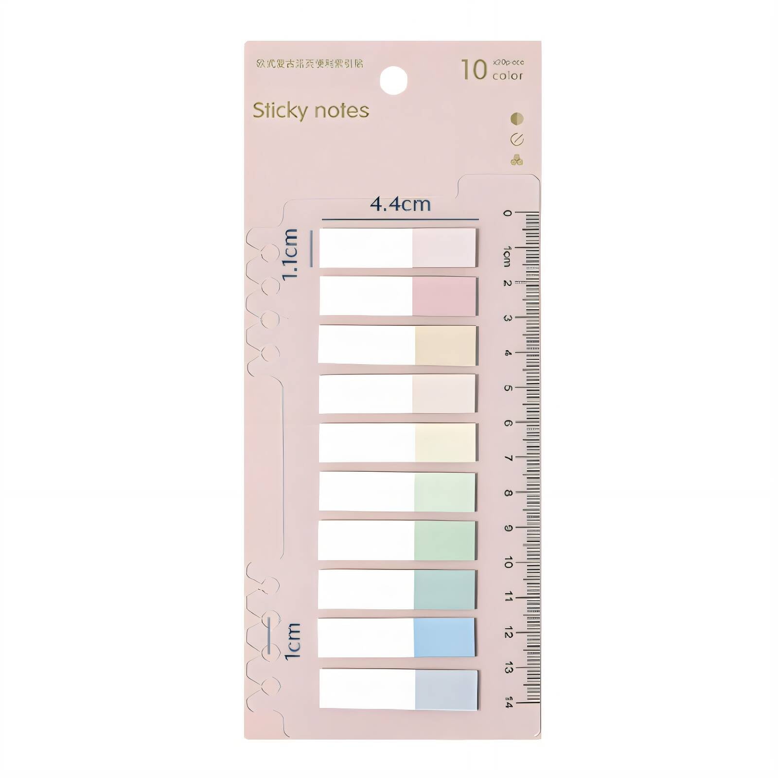 CCOCC Annotation Kit,Memo Stickers Clear Sticky Notes,Tape Ruler ...