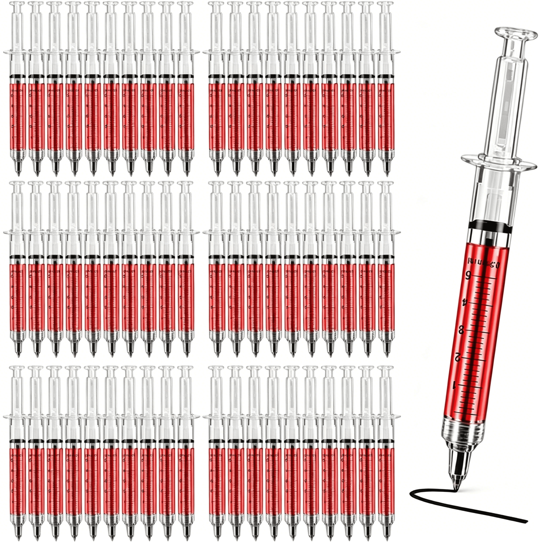 CCOCC Ballpoint Pens,60-Pack Writing Pens for Office Use,Syringe-Style ...