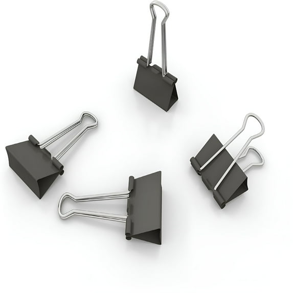 CCOCC Binder Clips Small Metal Clamp 0.75 inch / 19 mm (Black,40-PCS ...