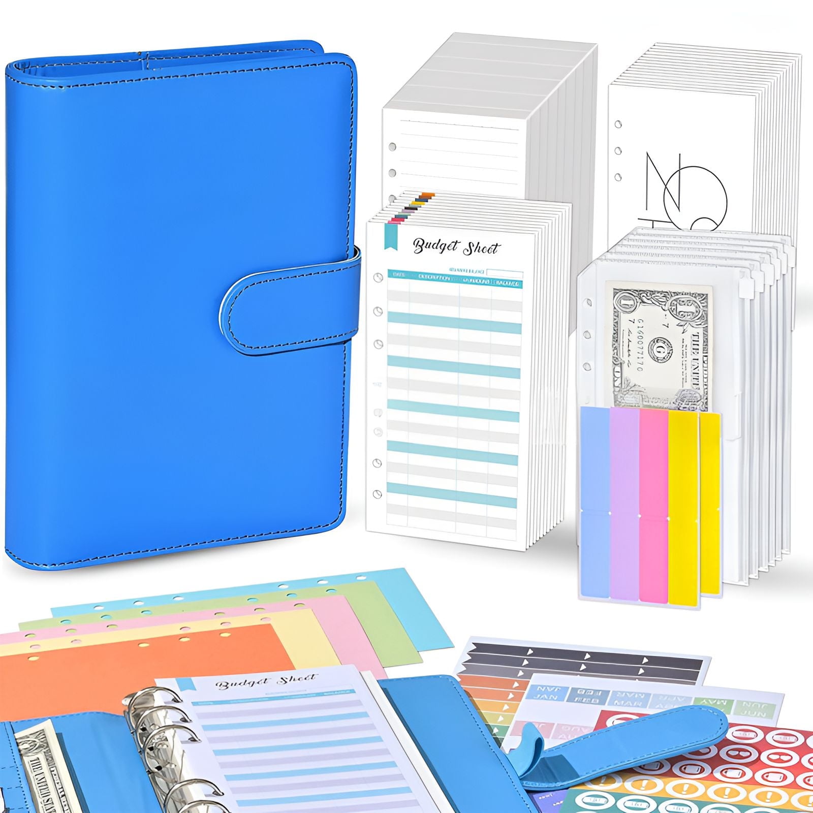 CCOCC Budget Binder,12-Piece Zipper Pouch Set Money Saving Book,Stylish ...