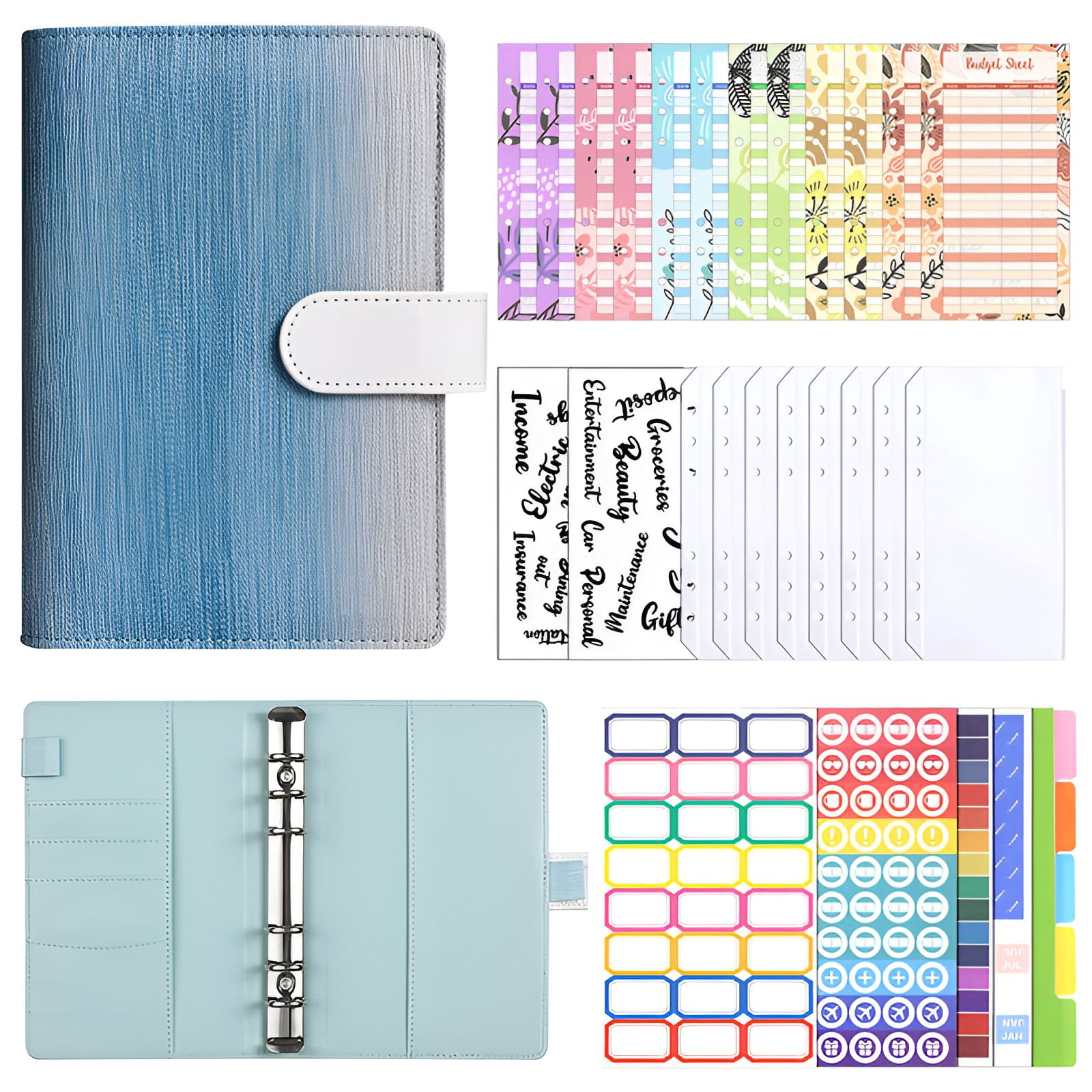 CCOCC Budget Binder,Compact Storage Solution 100 Envelopes Money Saving ...