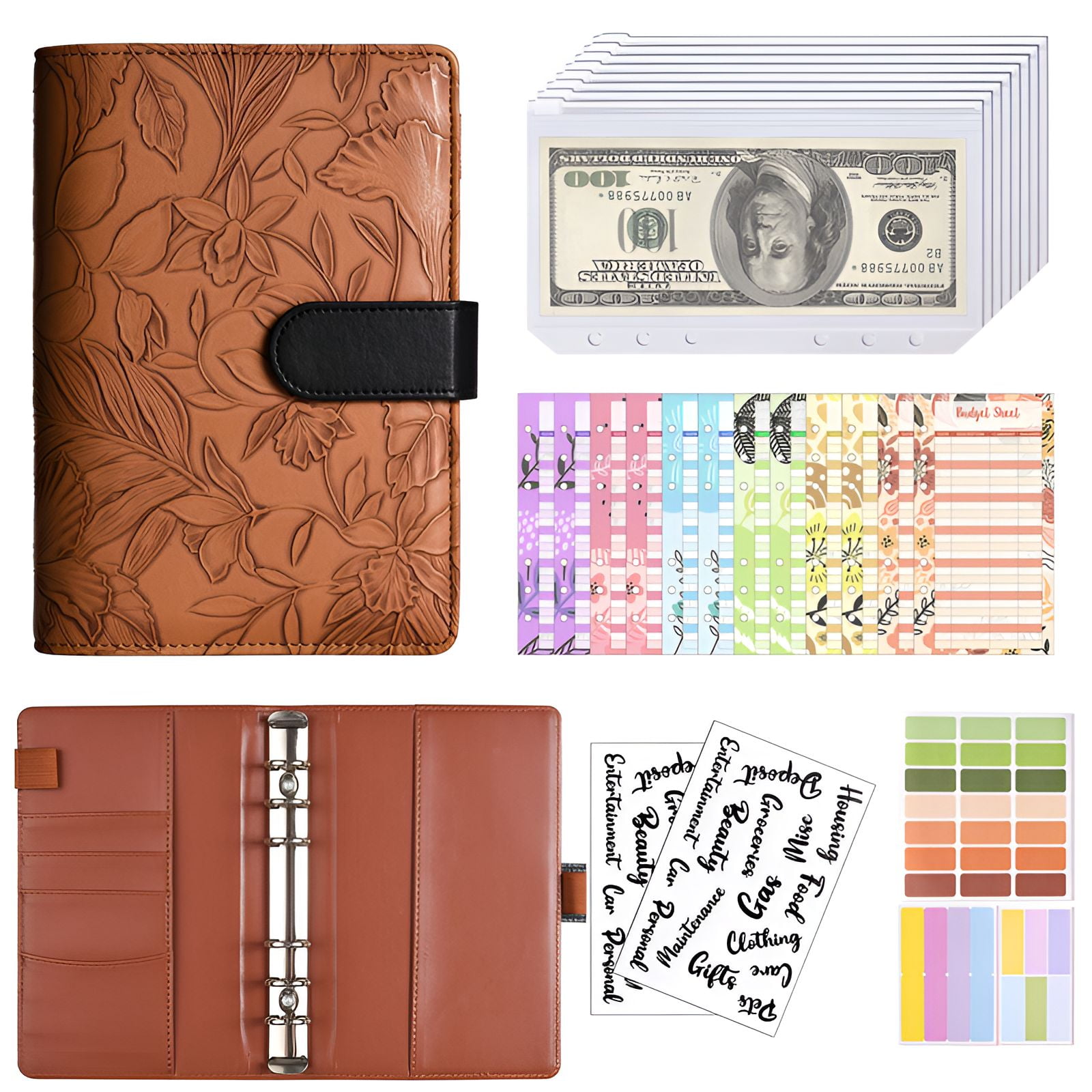 CCOCC Budget Binder,Eye-Catching Sculpted Finish Budget Binder with ...