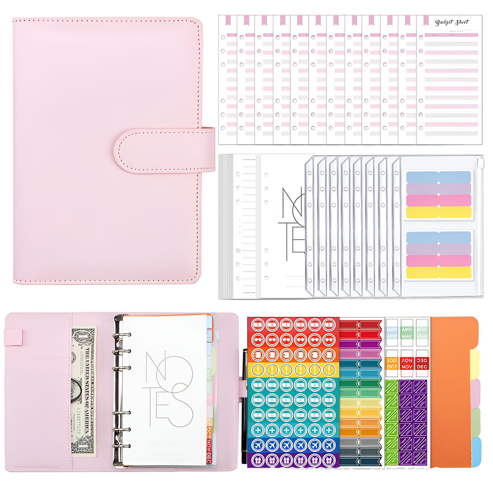 CCOCC Budget Binder,Full-Range Inner Template Styles Budget Binder with ...