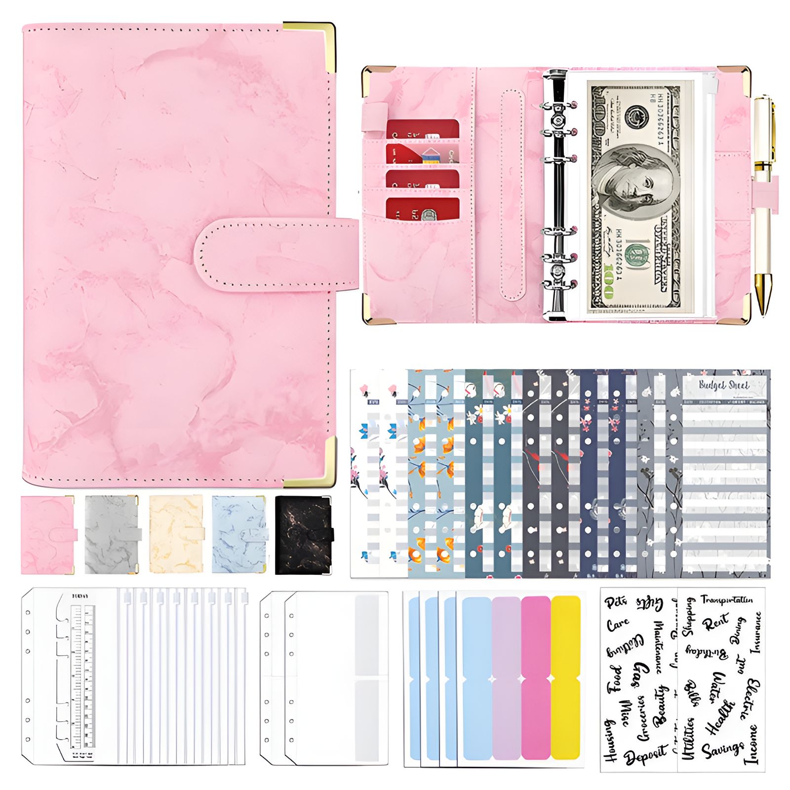 CCOCC Budget Binder,Multi-Format Budget Sheets and Tabbed Tags Money ...