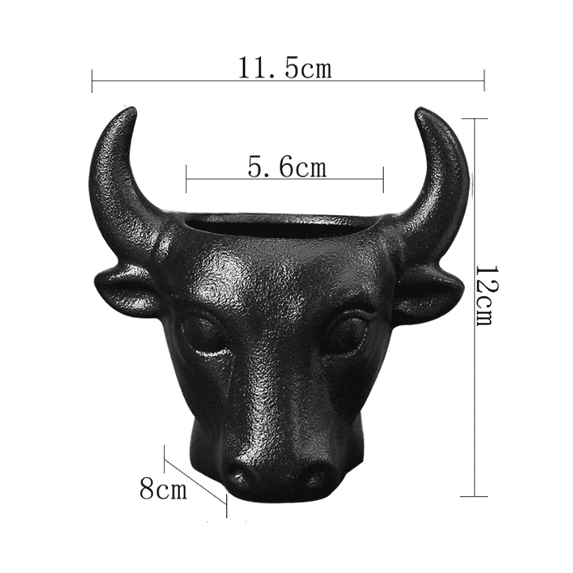 CCOCC Ceramic Planter,Adorable Cow Ceramic Pots for Plants,Artisan ...