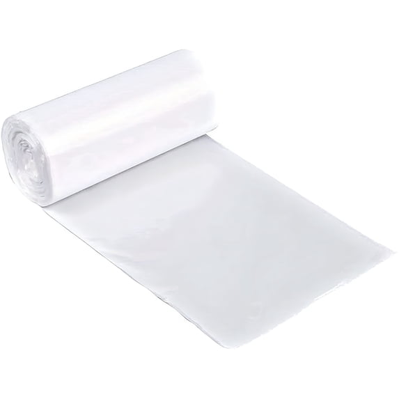 CCOCC Clear Plastic Garbage Bags - 1.5 Gallon Waste Basket Bags for ...